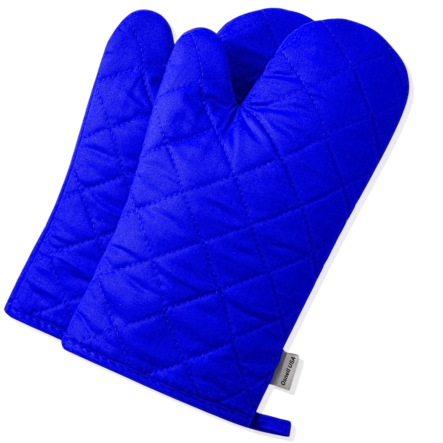 Osnell USA Cotton Kitchen Oven Mitt Cooking Pot Holders Set, Navy Blue ...