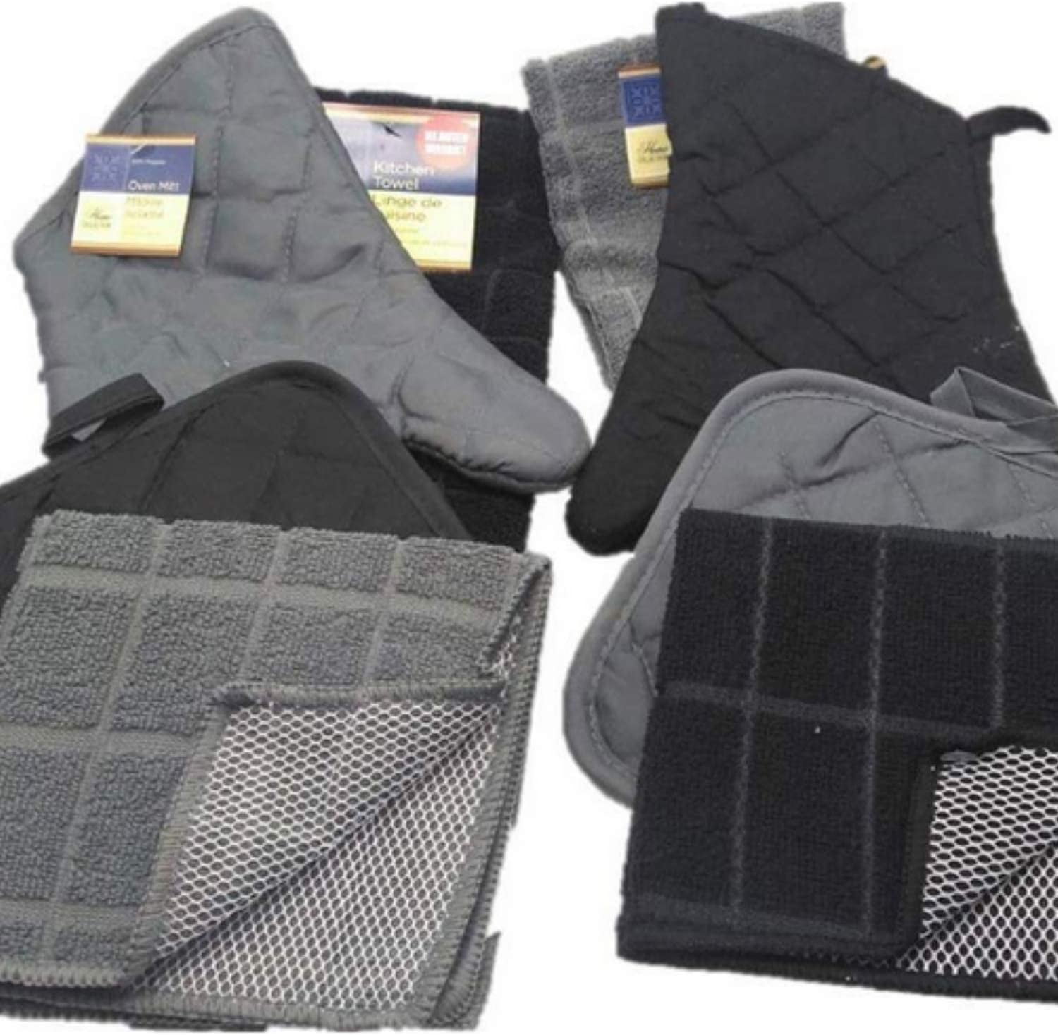 Kitchen - Oven Mitts - Potholders - Towel Linen Set (8 Pc) Clean ...