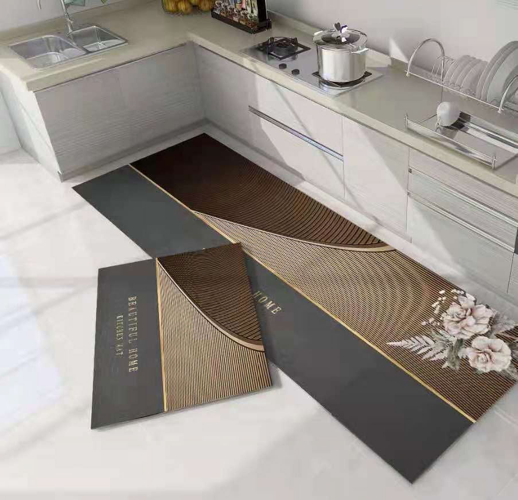 Kitchen PCV Mat 1PC Cutlery Fork Knife Spoon Carpet Kitchen Floor Mats ...