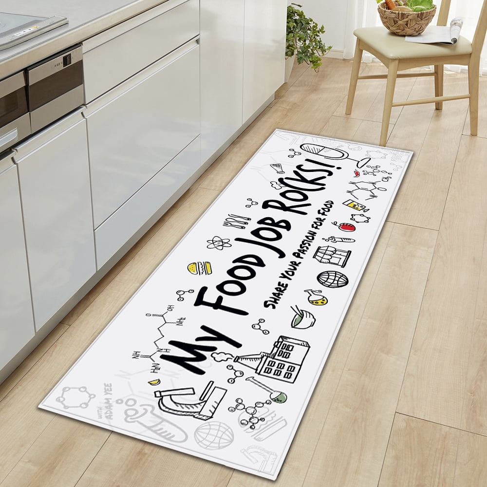 Kitchen PCV Mat Bedroom Living Room Floor Entrance Doormat Home Hallway ...