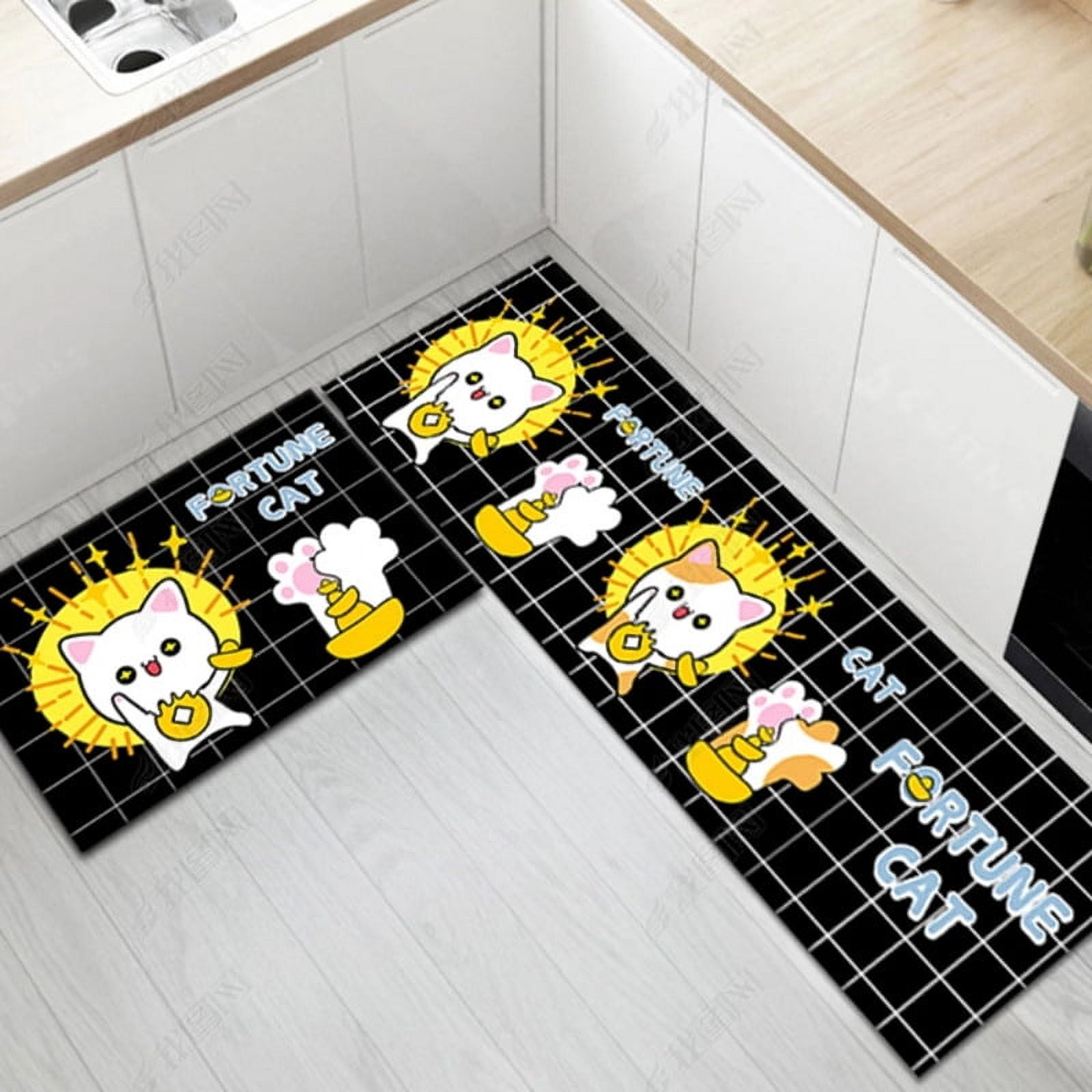 Kitchen PCV Mat Cartoon Home Hallway Entrance Doormat Balcony Bathroom ...