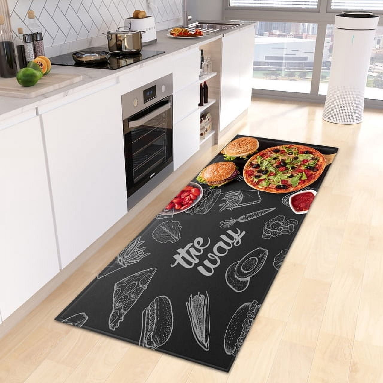 Kitchen PCV Mat Coffee Kitchen Rug Hallway Entrance Doormat Home Living ...