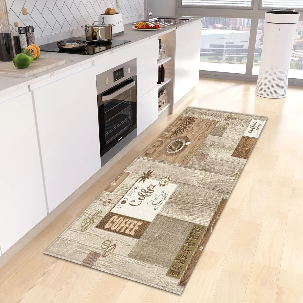 Kitchen PCV Mat Coffee Room Decorative Floor Mats Living Kitchen ...