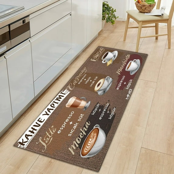 Kitchen PCV Mat Door Mats Tea Restaurant Coffee Room Decorative Living ...
