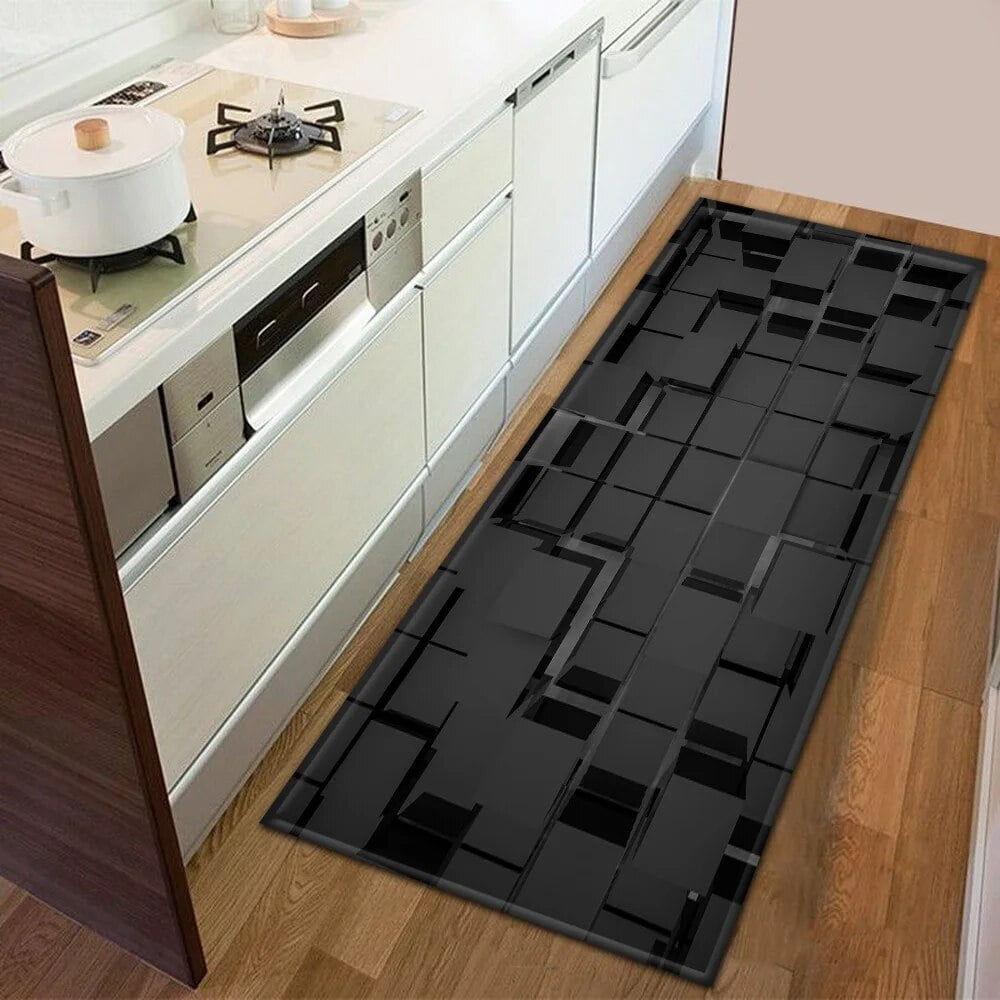Kitchen PCV Mat Entrance Door Mat Decoration Kitchen Bathroom Rug ...