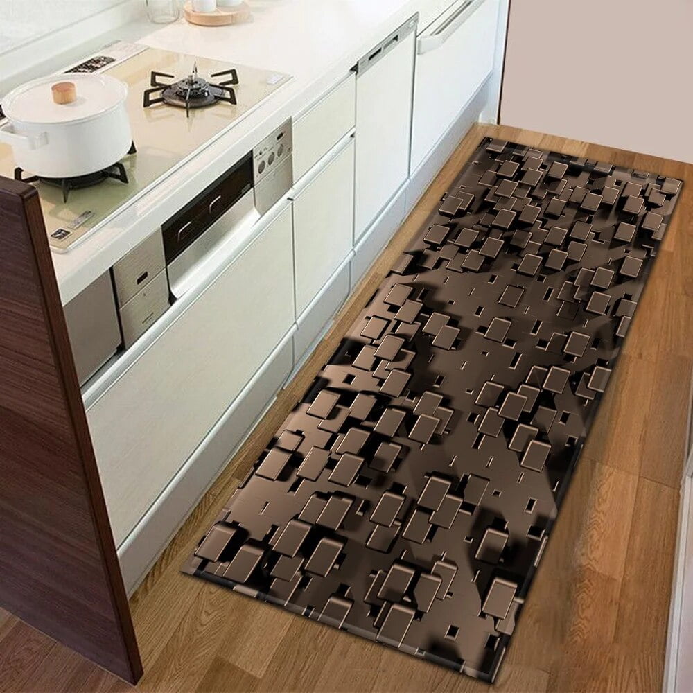 Kitchen PCV Mat Entrance Door Mat Decoration Kitchen Bathroom Rug ...