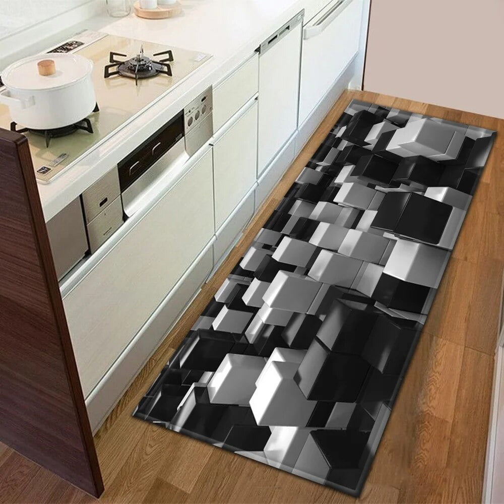 Kitchen PCV Mat Entrance Door Mat Decoration Kitchen Bathroom Rug ...