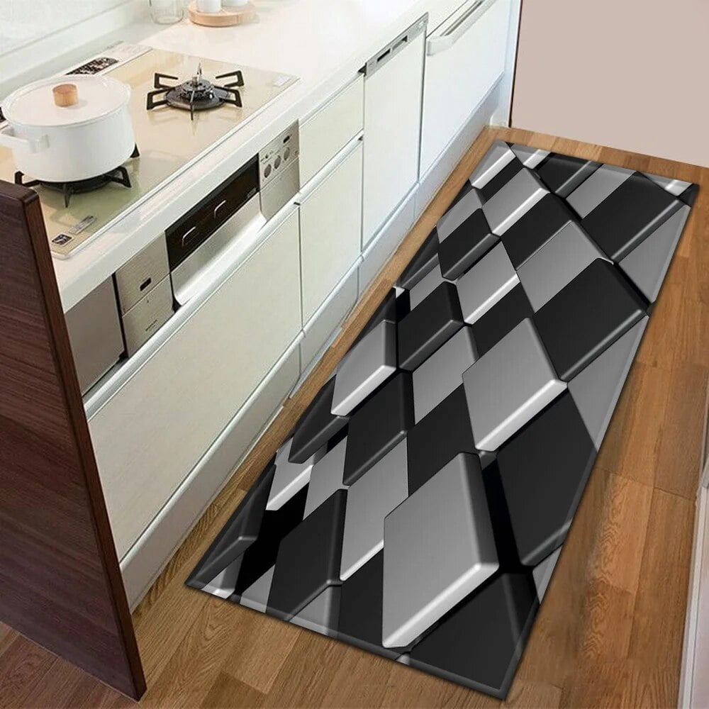 Kitchen PCV Mat Entrance Door Mat Decoration Kitchen Bathroom Rug ...