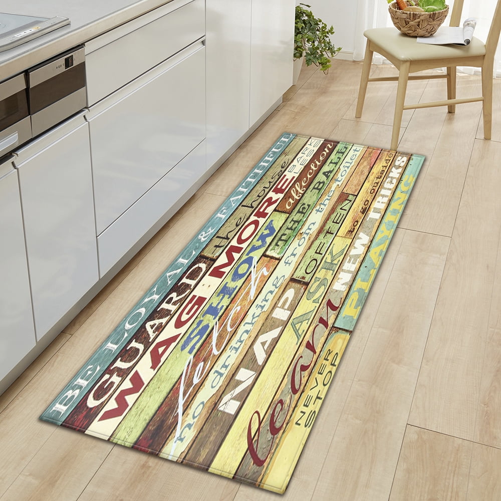 Kitchen PCV Mat Entrance Doormat Bedroom Living Room Floor Home Hallway ...