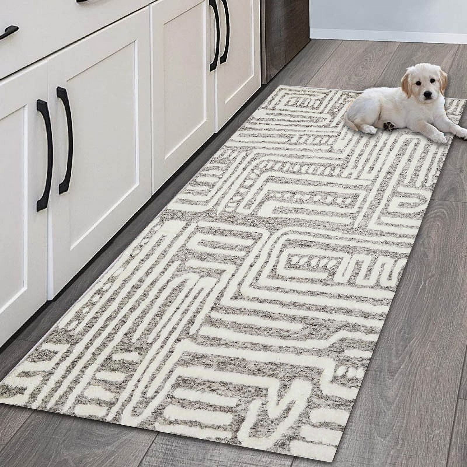 Kitchen PCV Mat Fashion Simple Nordic Style Floor Carpet House Hold ...