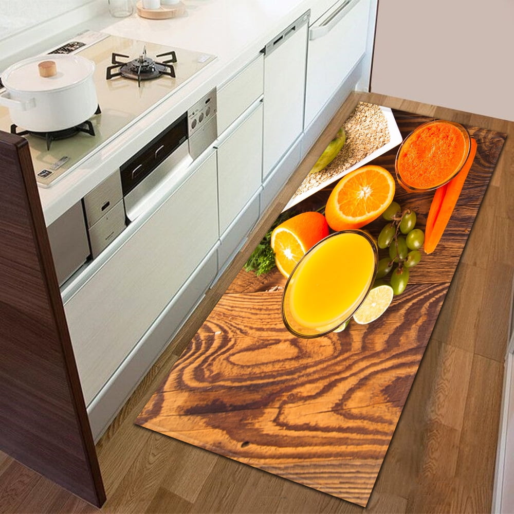 Kitchen PCV Mat Fruit and vegetable food 3D printing pattern decorative ...
