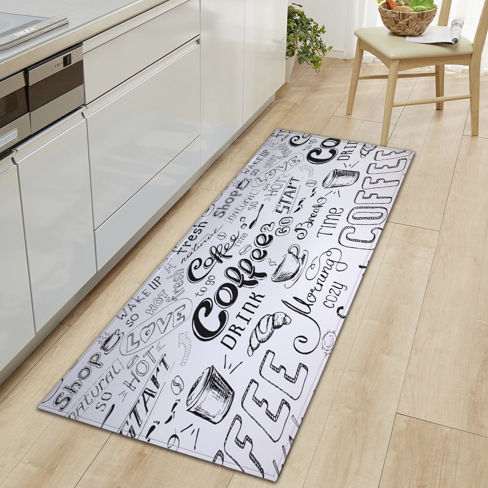 Kitchen PCV Mat Home Bath Living Room Floor Entrance Doormat Bedroom ...