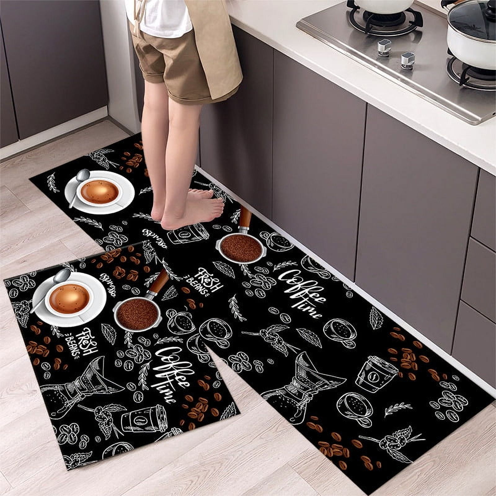 Kitchen PCV Mat Kitchen Mats for Floor Kitchen Carpet Set - Walmart.com