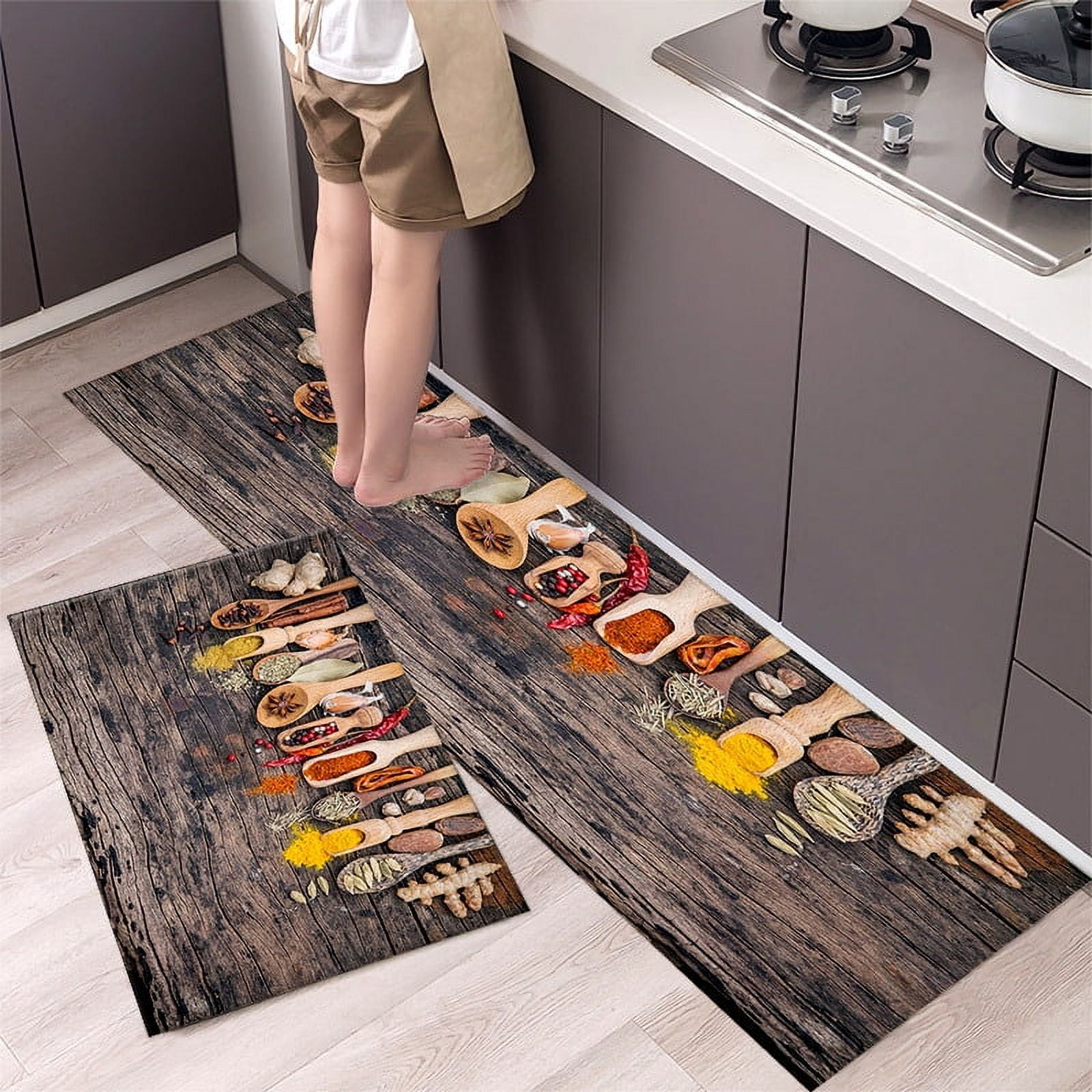 Kitchen PCV Mat Kitchen Mats for Floor Kitchen Carpet Set - Walmart.com