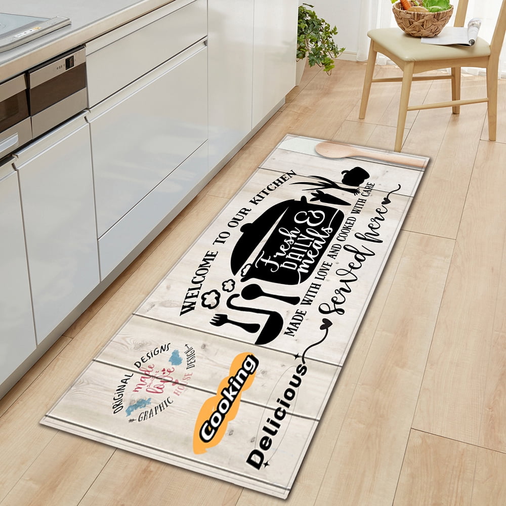 Kitchen PCV Mat Kitchen Rug Home Living Room Balcony Bedroom Floor ...