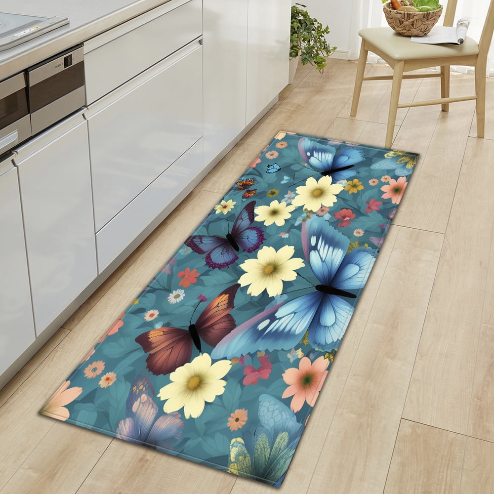 Kitchen PCV Mat Kitchen Rug House Entrance Doormat Home Living Room ...