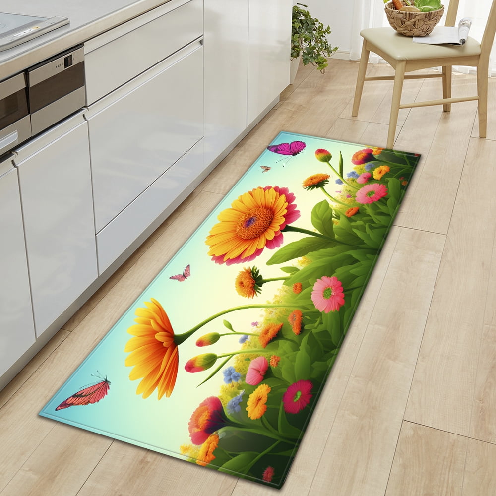 Kitchen PCV Mat Kitchen Rug House Entrance Doormat Home Living Room ...