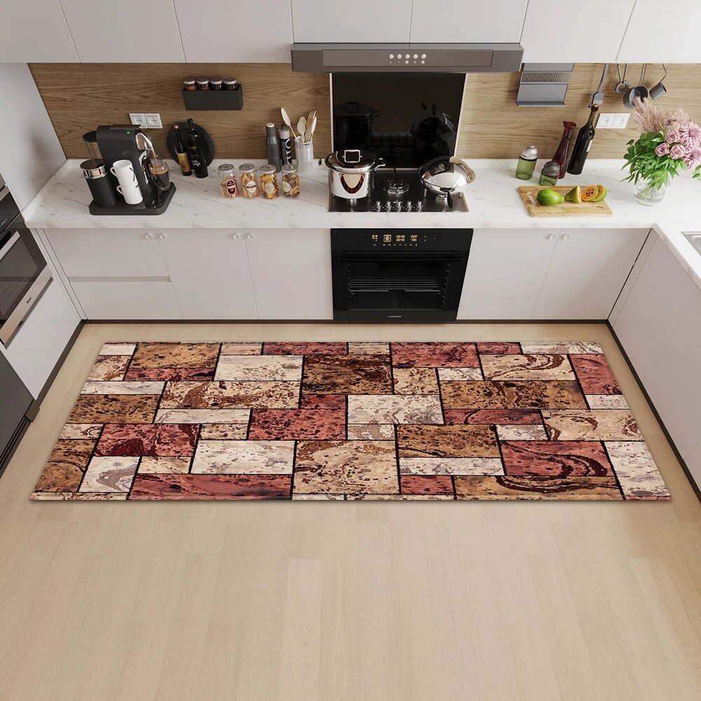 Kitchen PCV Mat Kitchen door mat decoration bathroom floor bedroom ...