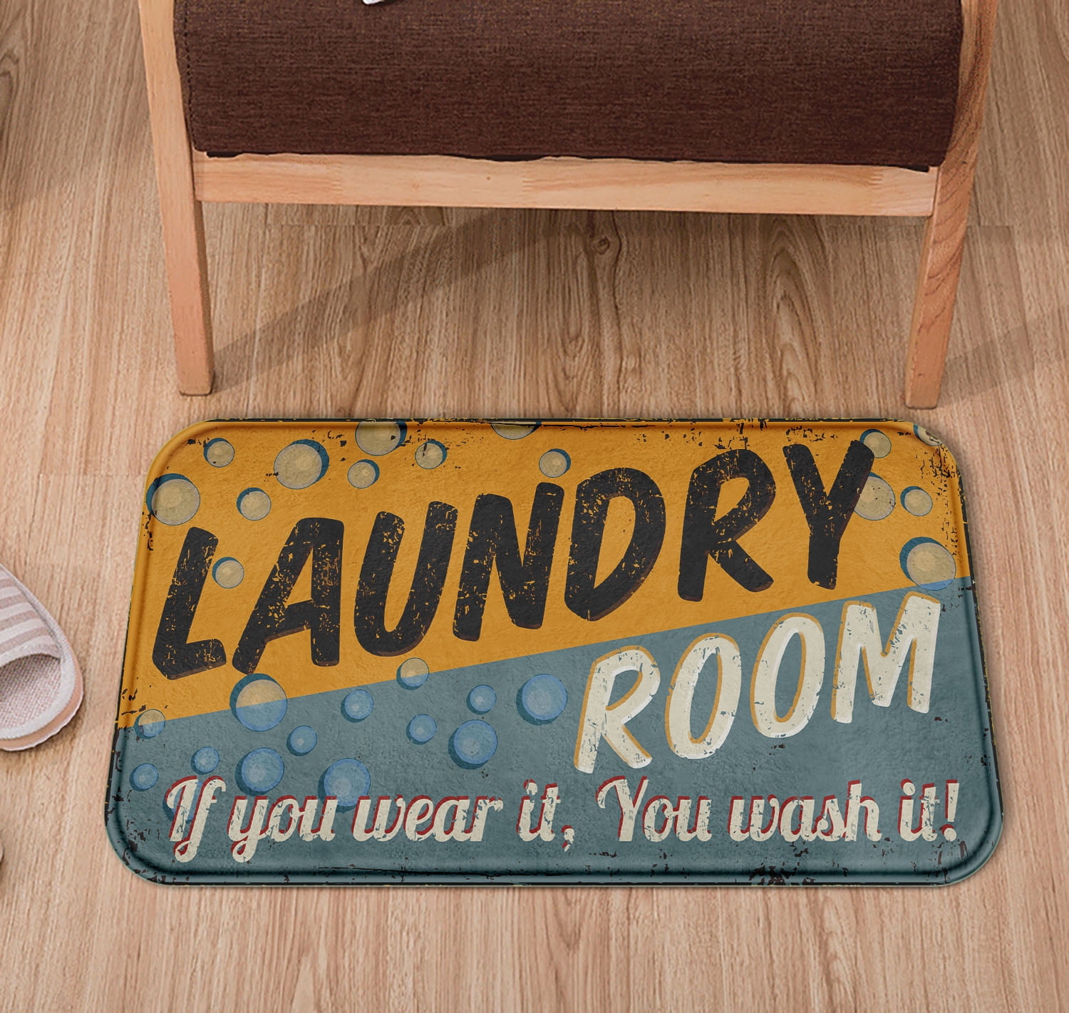 Kitchen PCV Mat LAUNDRY ROOM" Pattern Kitchen Rug Balcony Mats Carpets ...