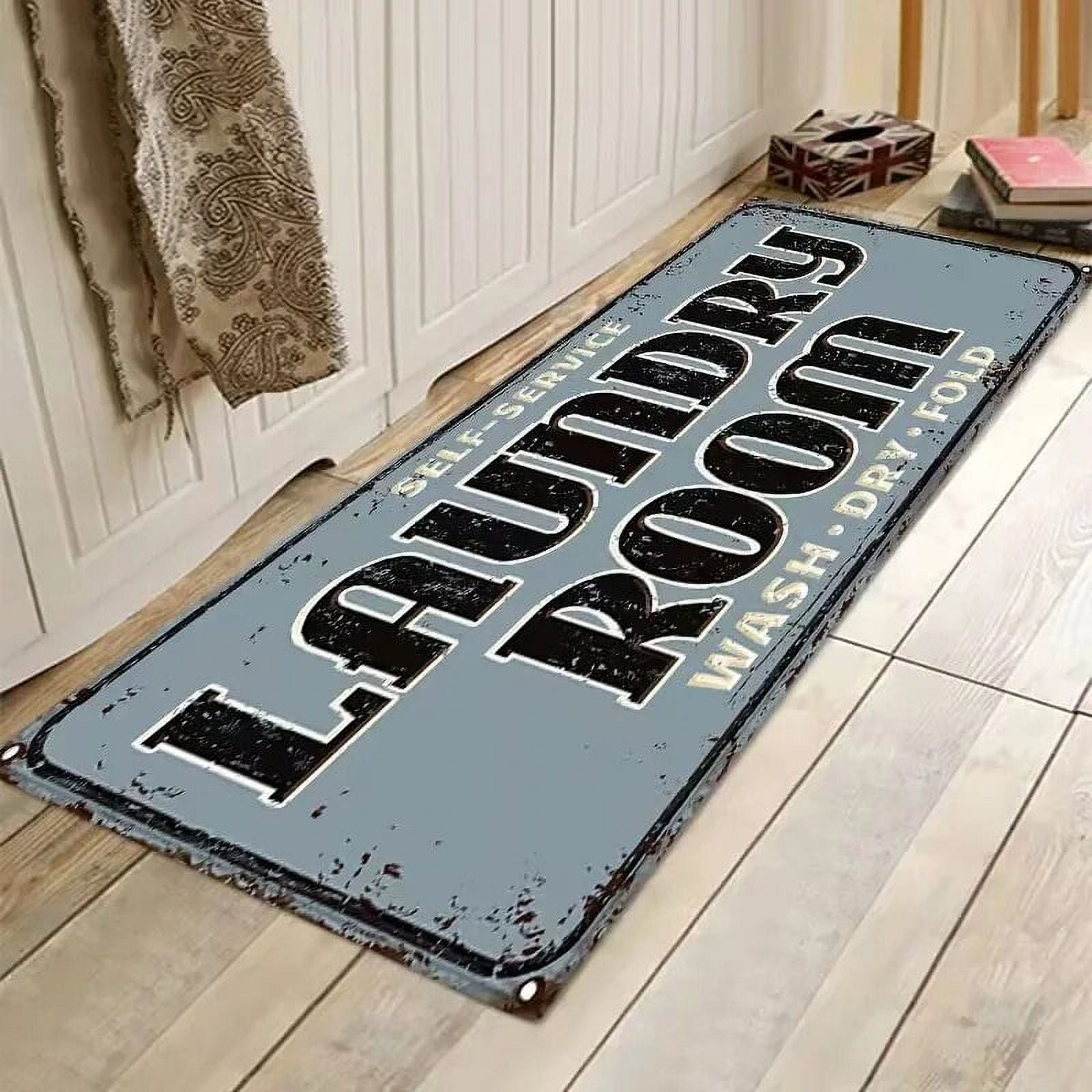 Kitchen PCV Mat Laundry Room Bedroom Hallway Doorway Carpet Long Strip ...
