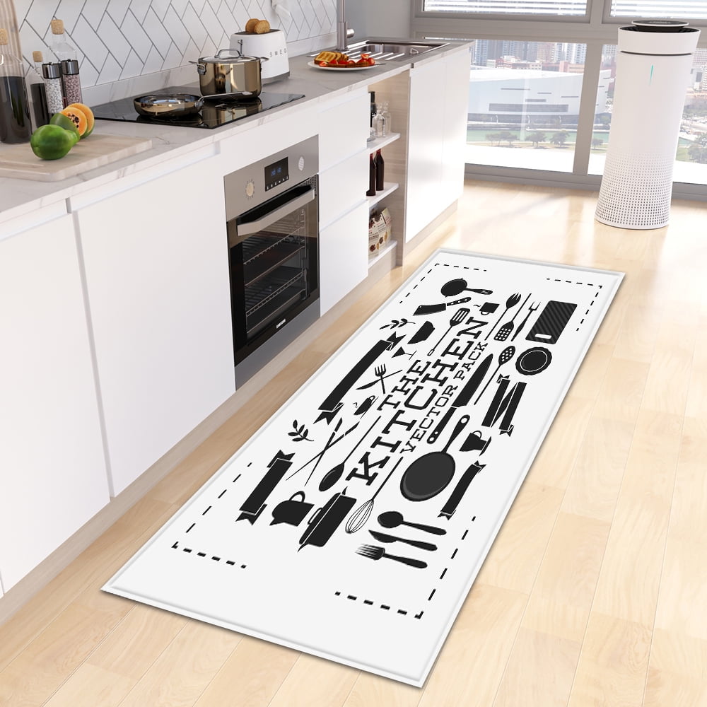 Kitchen PCV Mat Modern Bathroom Door Entrance Doormat Bedroom Floor ...