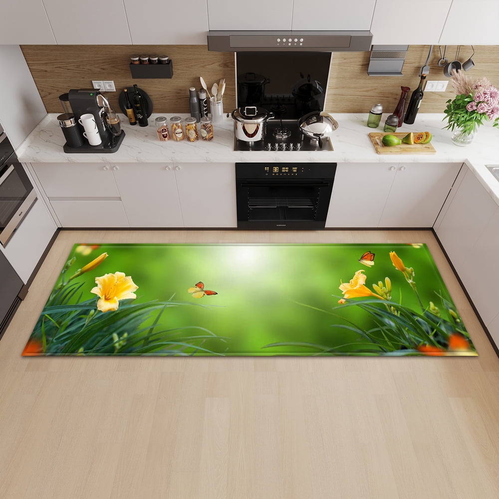 Kitchen PCV Mat Modern Decoration Kitchen Door Mat Bathroom Bedroom ...