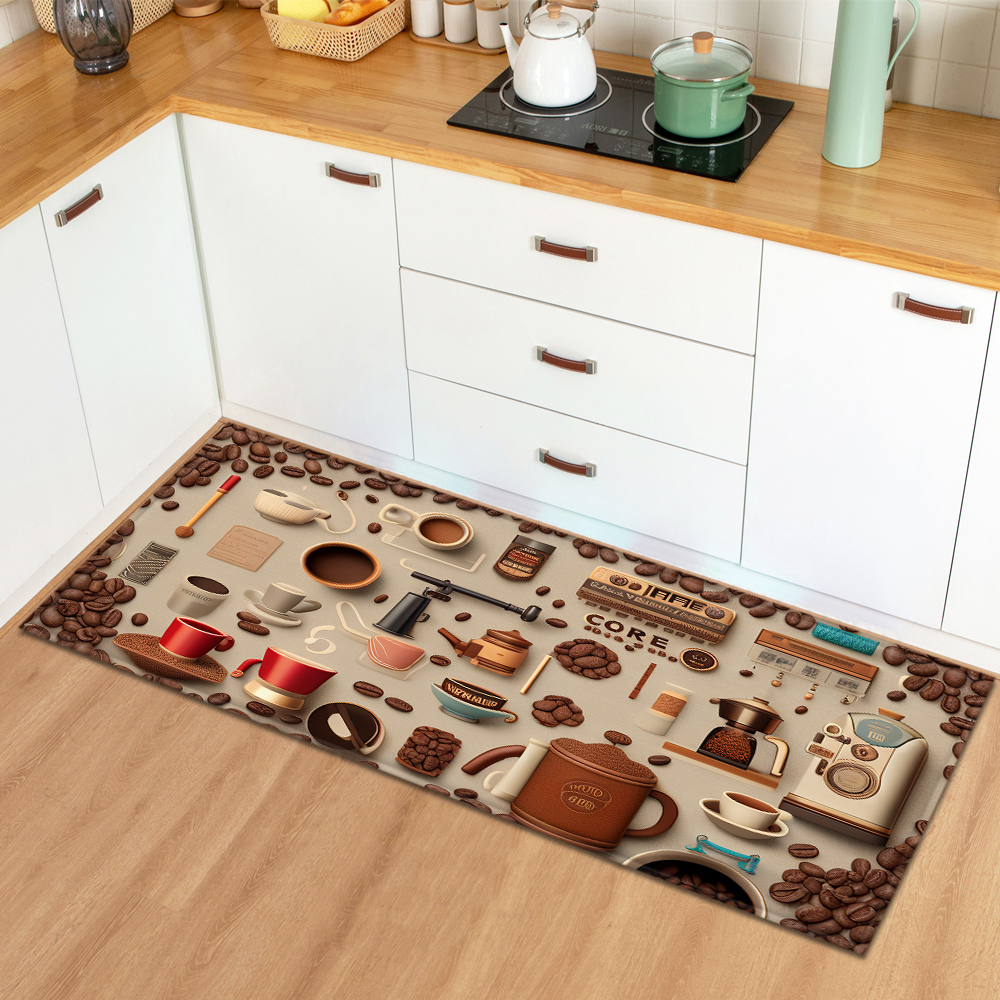 Kitchen PCV Mat Modern Hallway Entrance Doormat Bathroom Foot Rug Home ...