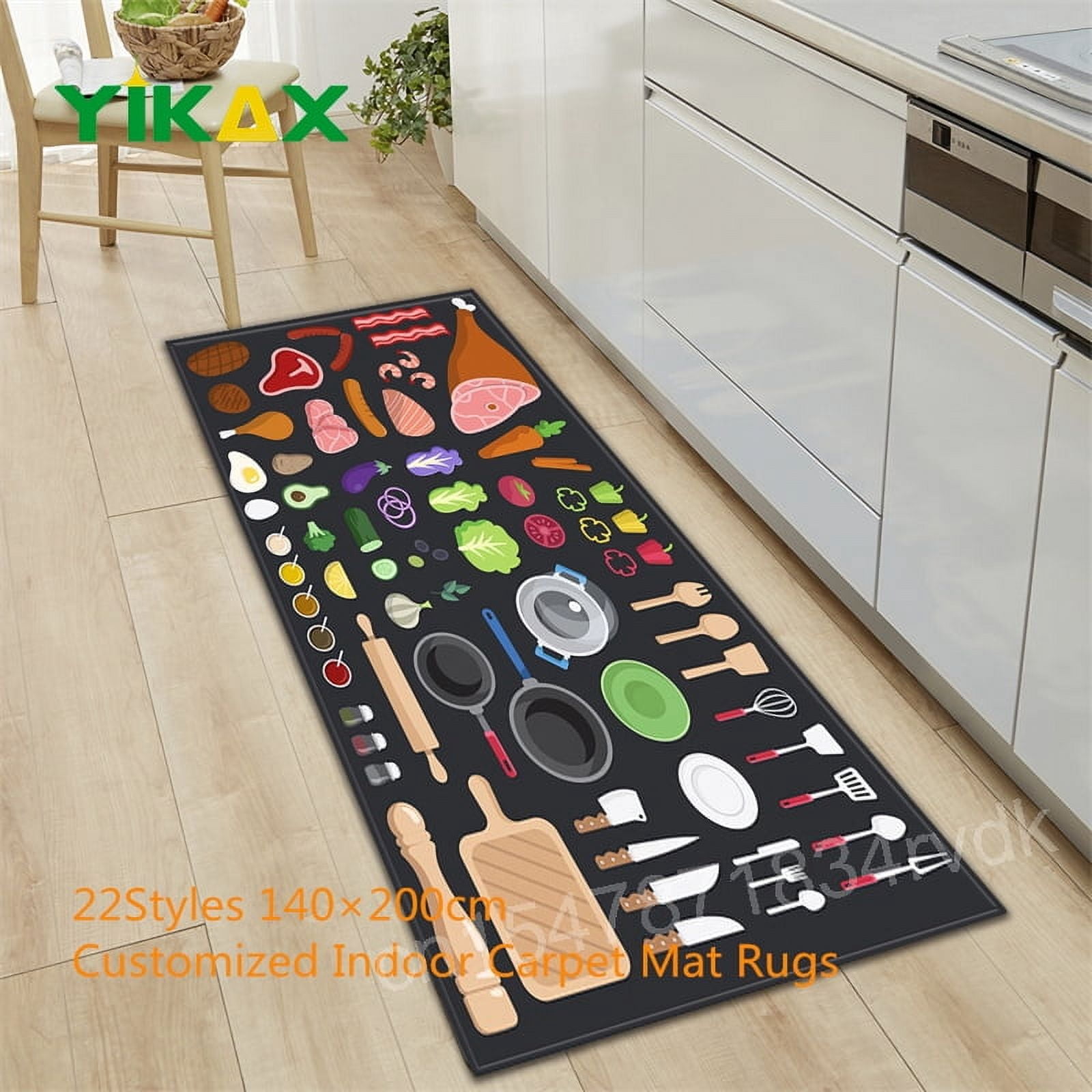 Kitchen PCV Mat Modern Home Hallway Entrance Doormat Carpet Living Room ...