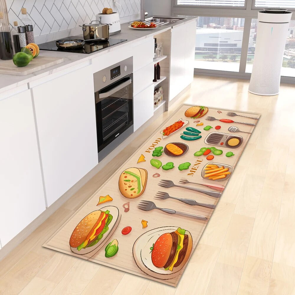 Kitchen PCV Mat Modern Home Hallway Entrance Doormat Living Room ...