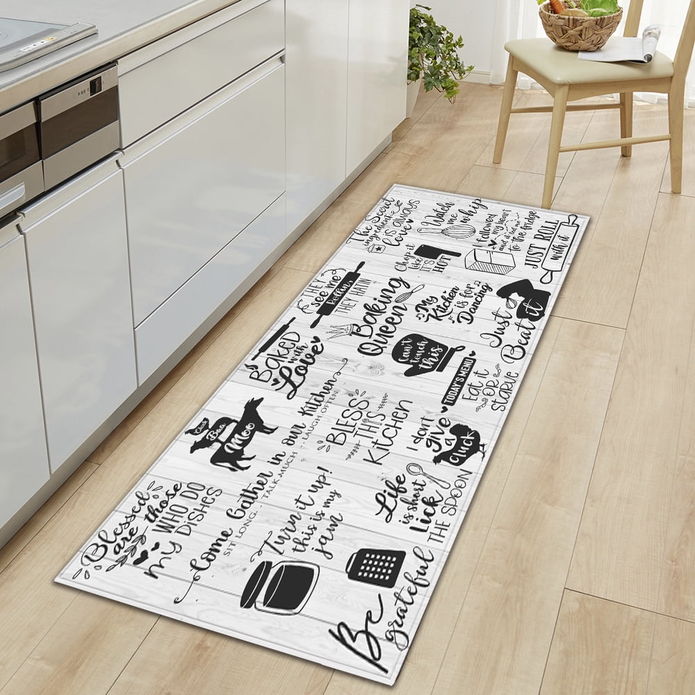 Kitchen PCV Mat Modern Home Hallway Entrance Doormat Living Room ...
