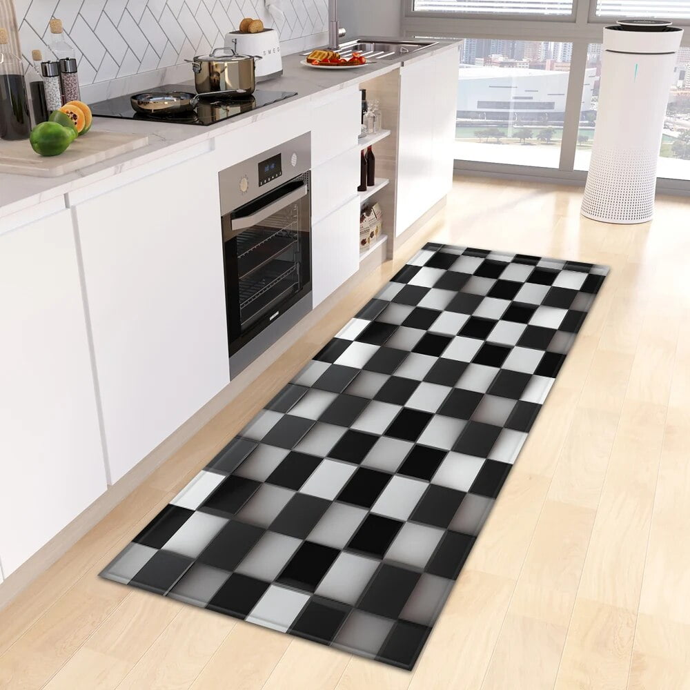 Kitchen PCV Mat Modern Home House Living Room Bedroom Balcony Decor 3D ...