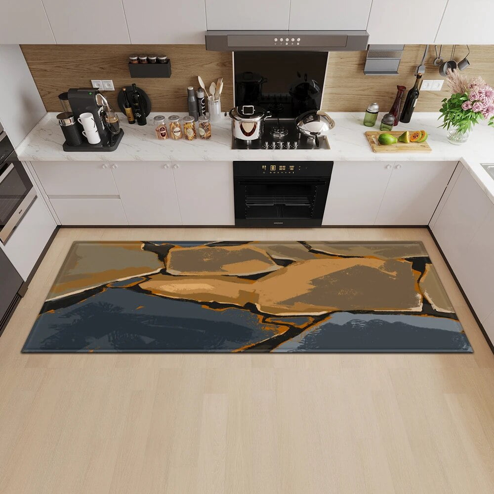 Kitchen PCV Mat Modern Kitchen Door Mat Decoration Bathroom Rug Balcony ...