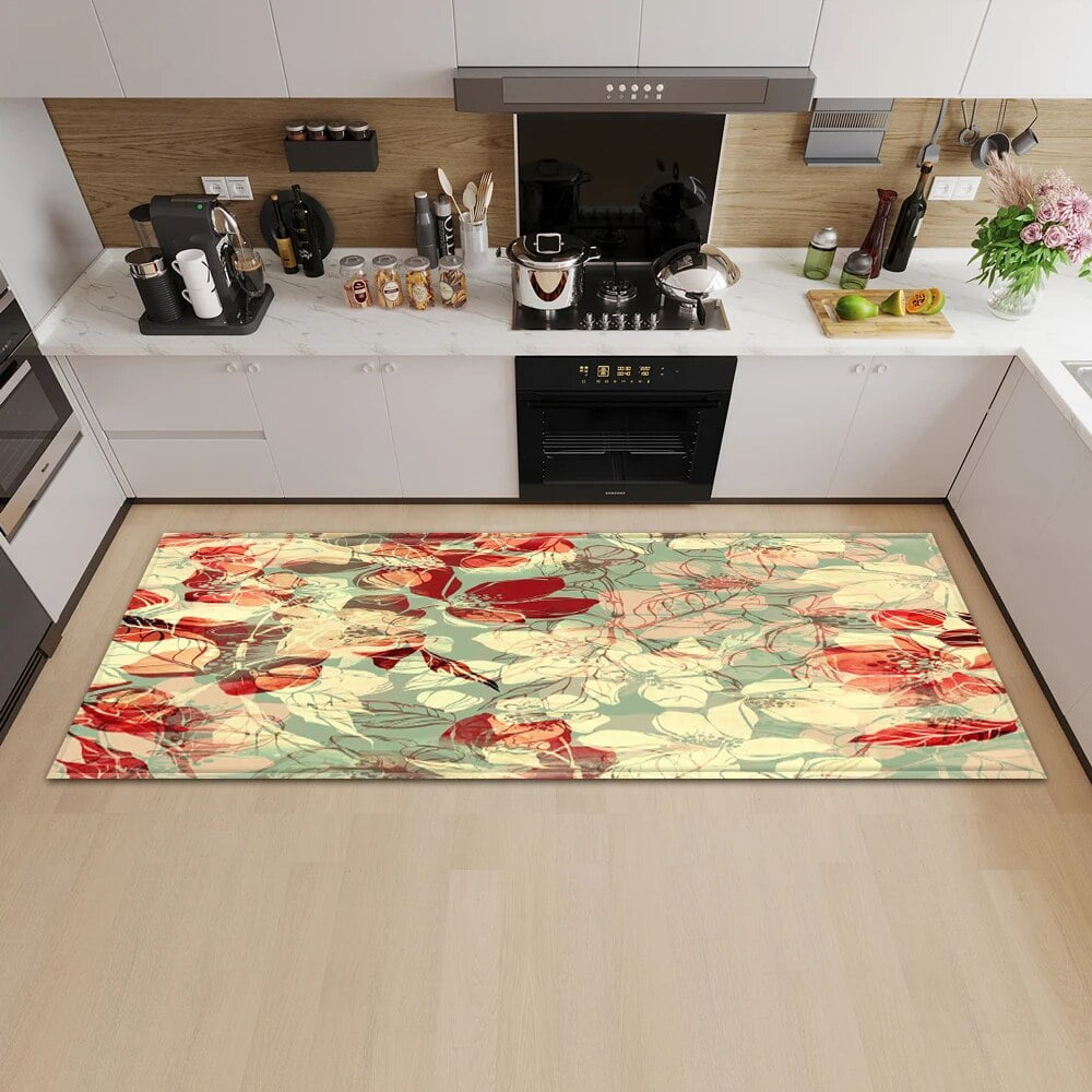 Kitchen PCV Mat Modern Kitchen Door Mat Decoration Bedroom Room Rug ...