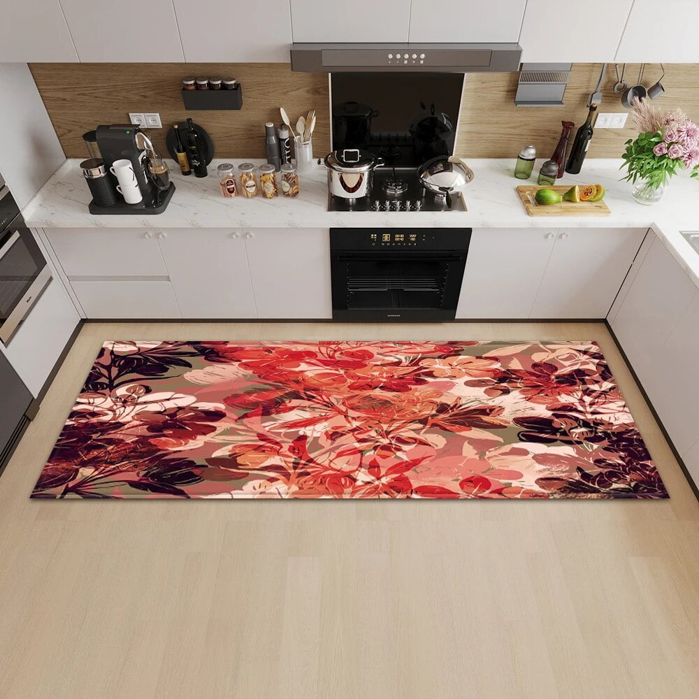 Kitchen PCV Mat Modern Kitchen Door Mat Decoration Bedroom Room Rug ...