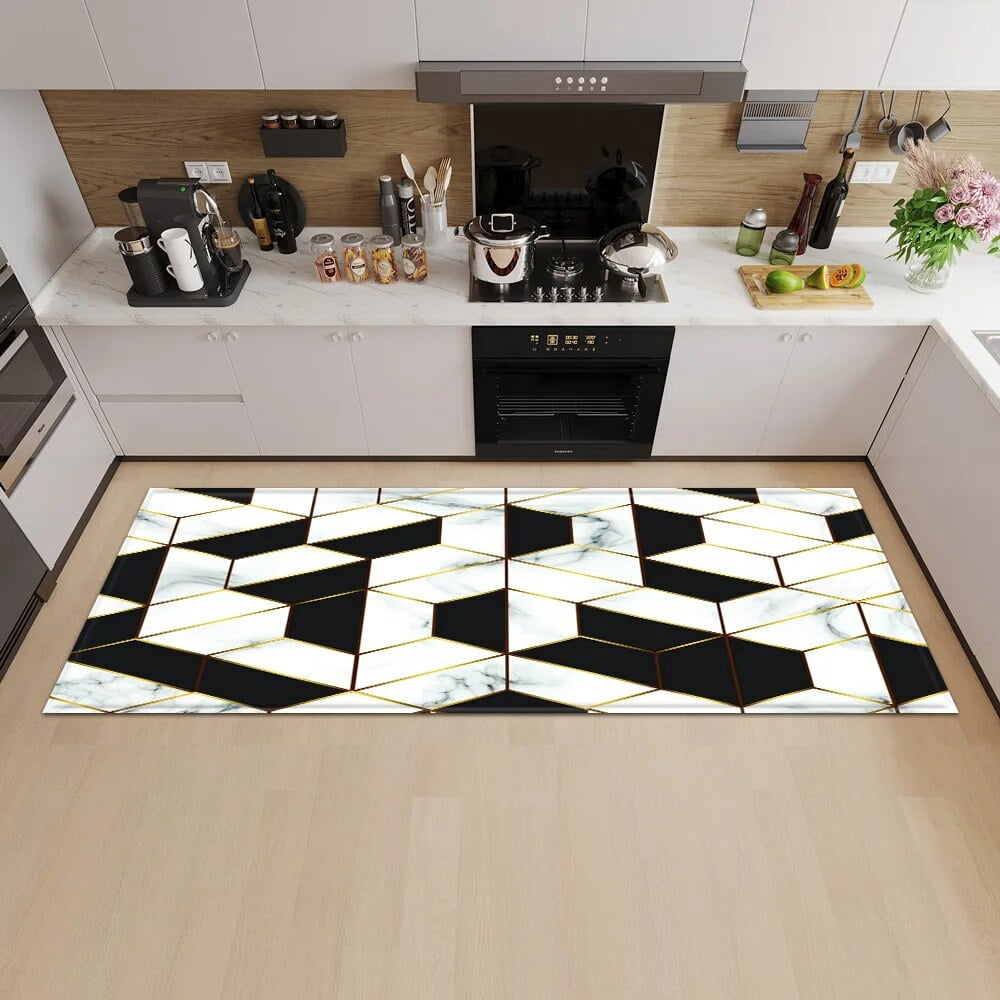 Kitchen PCV Mat Modern Kitchen Door Mat Decoration Bedroom Rug Bathroom ...