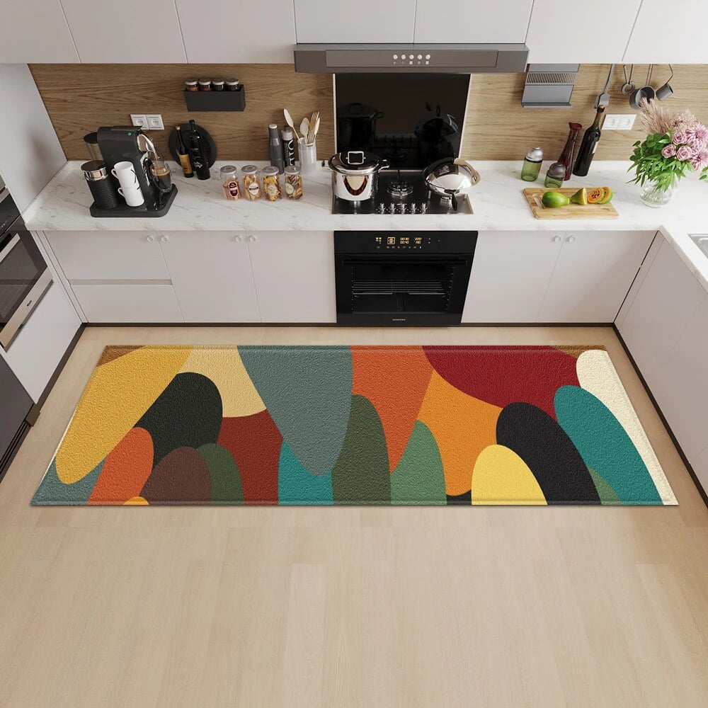 Kitchen PCV Mat Modern Kitchen Door Mat Decoration Living Room Sofa ...
