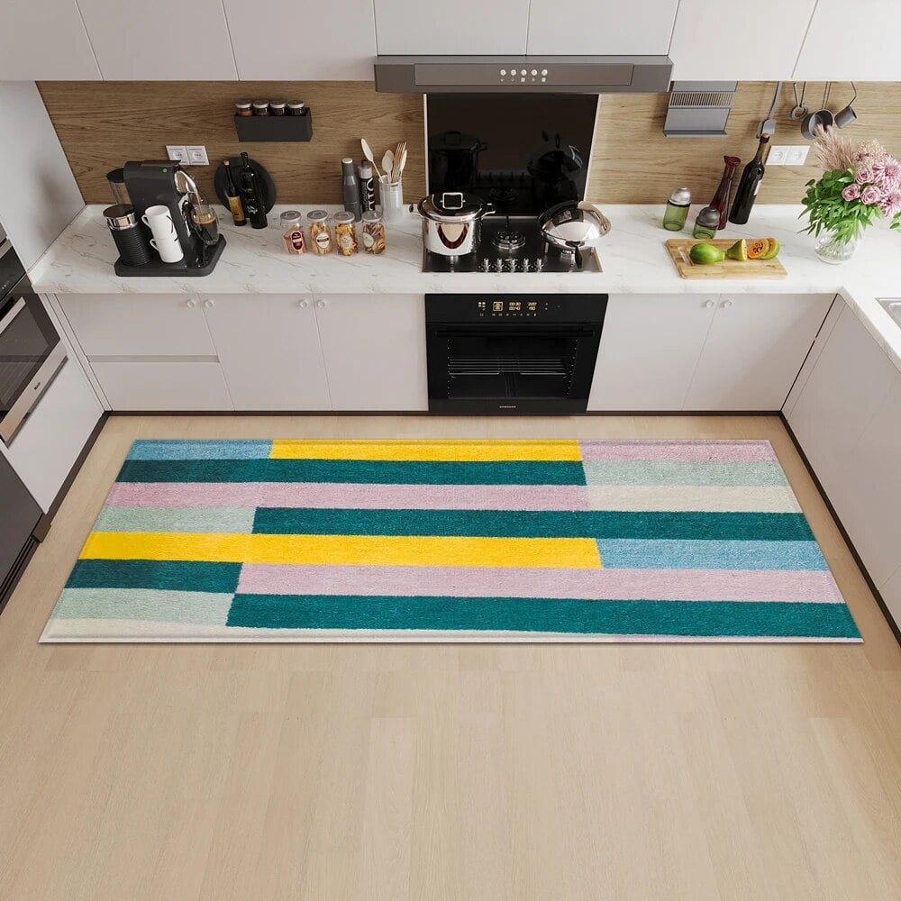 Kitchen PCV Mat Modern Kitchen Door Mat Decoration Living Room Sofa ...