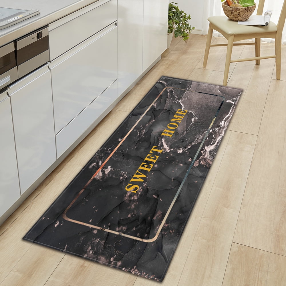 Kitchen PCV Mat Modern Kitchen Rug Home Living Room Bedroom Floor Decor ...