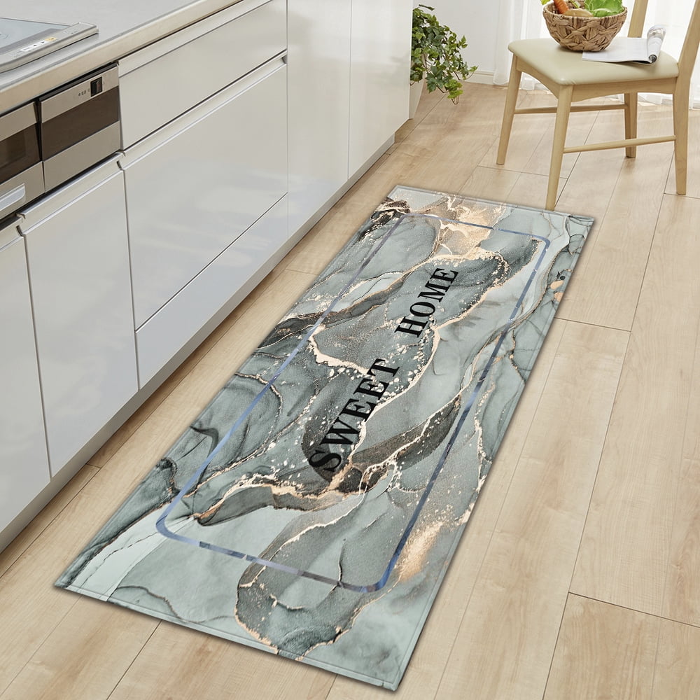 Kitchen PCV Mat Modern Kitchen Rug Home Living Room Bedroom Floor Decor ...