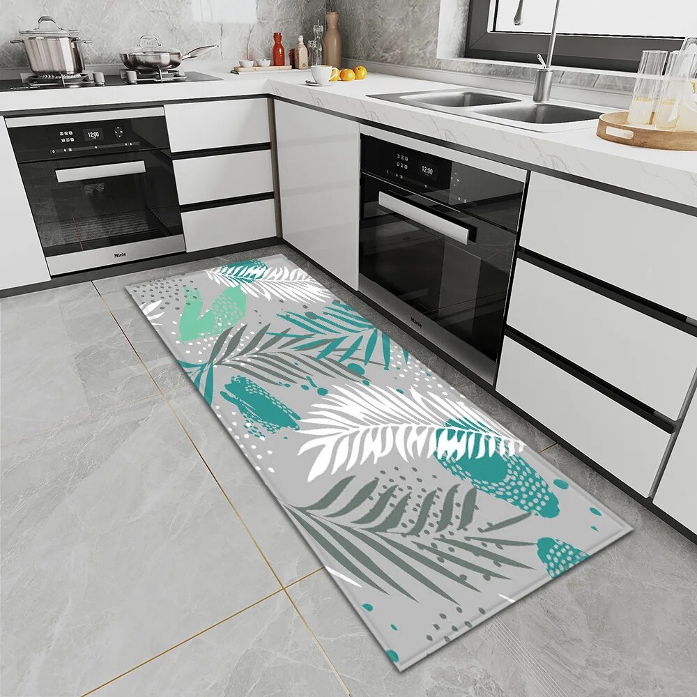 Kitchen PCV Mat Modern kitchen door mat decoration bedroom carpet ...
