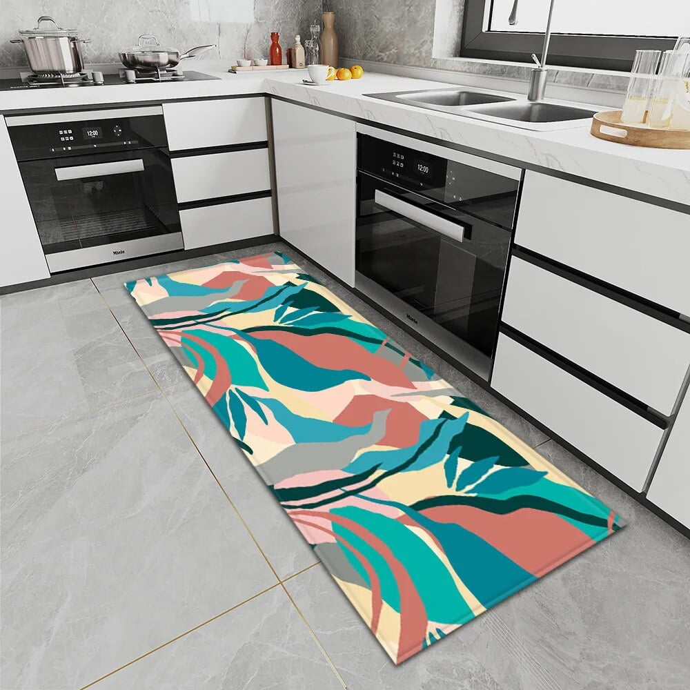 Kitchen PCV Mat Modern kitchen door mat decoration bedroom carpet ...