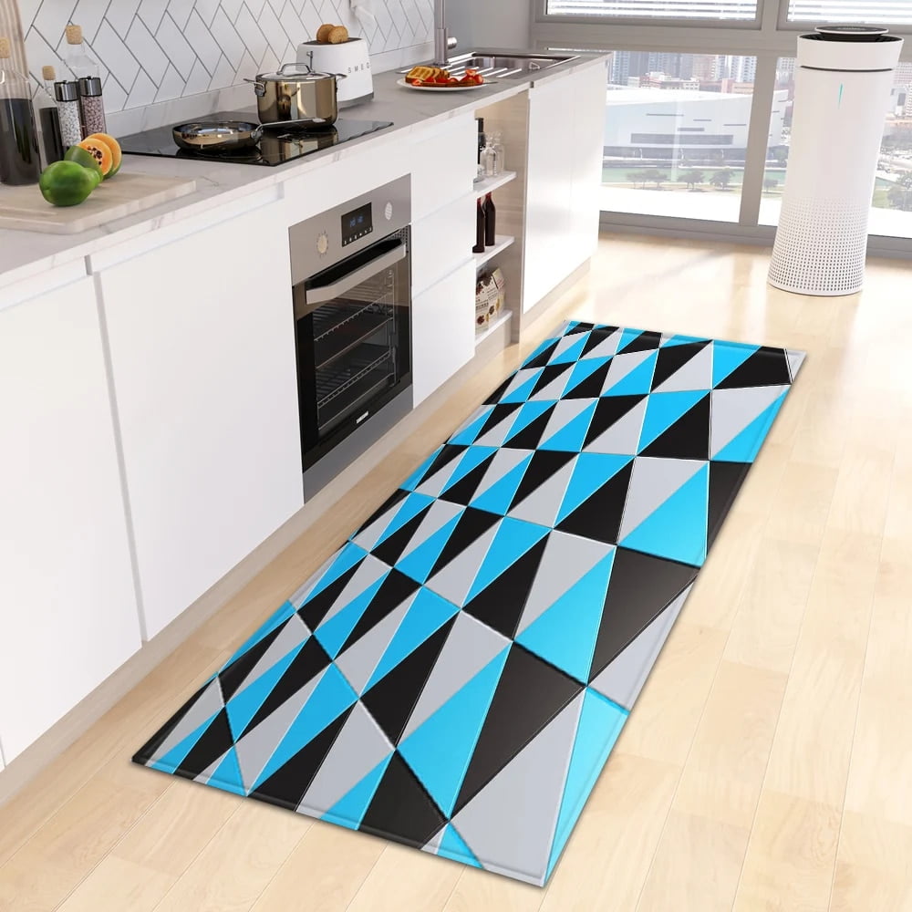 Kitchen PCV Mat Nordic Kitchen Foot Mat Hallway Bathroom Door Floor Rug ...