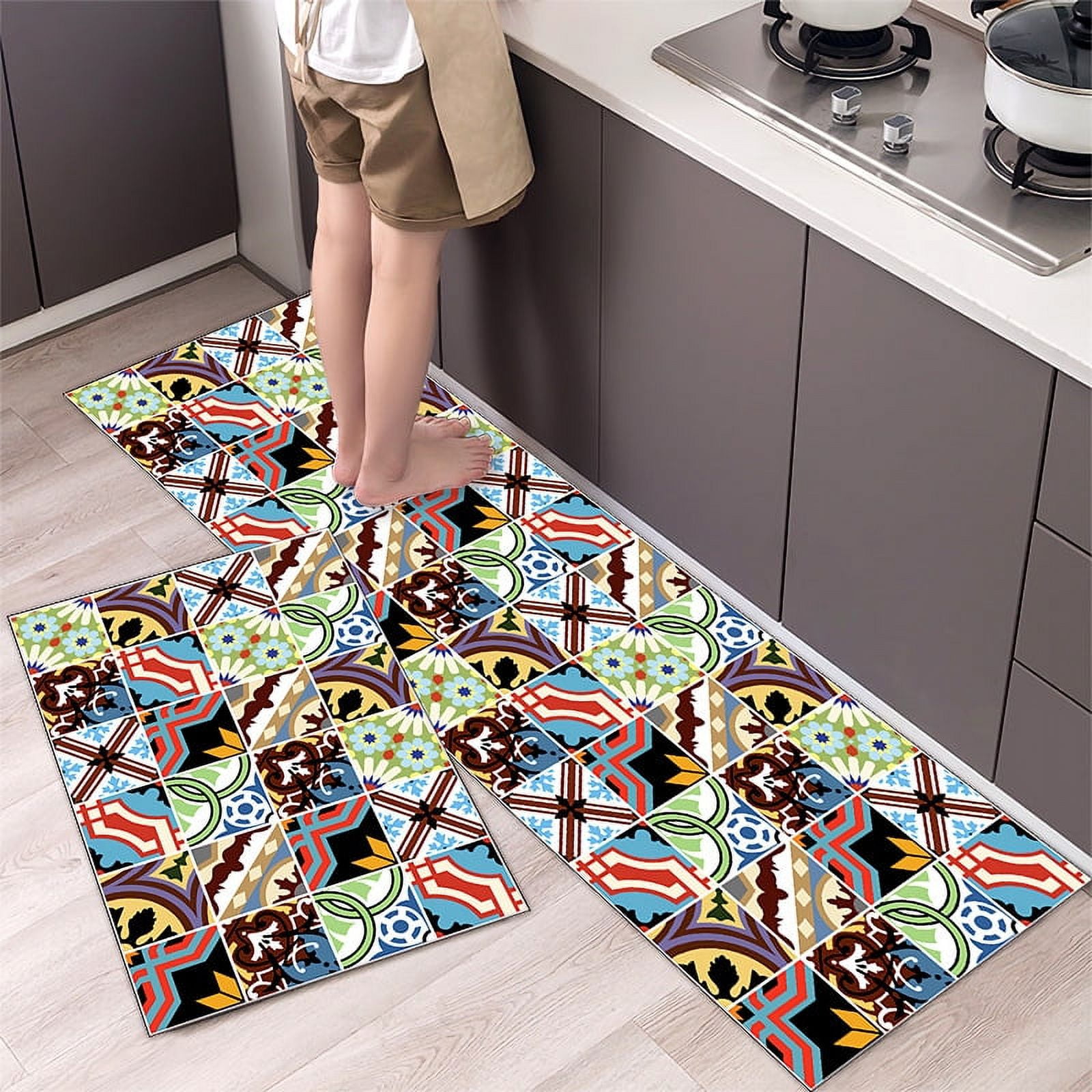 Kitchen PCV Mat Resistant Kitchen Carpet Living Room Bedroom Rug ...