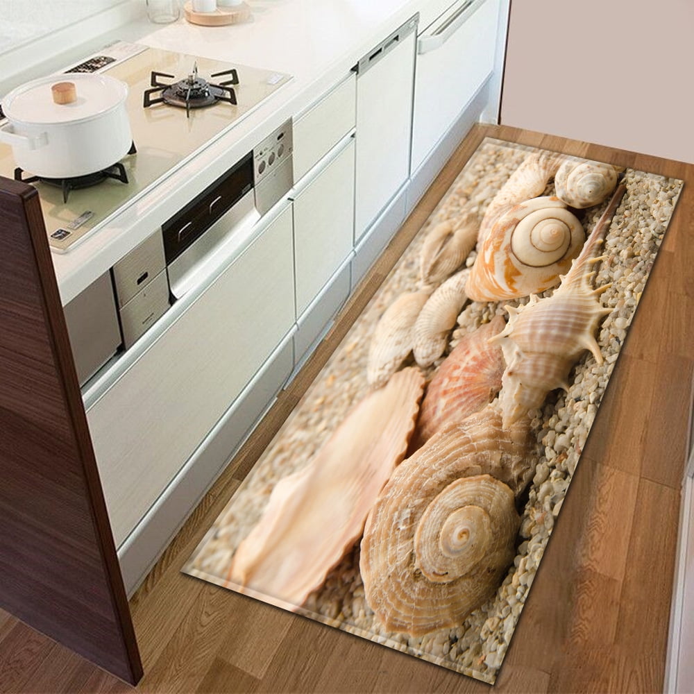 Kitchen PCV Mat Seashell Conch StarMat Kitchen Door Bedroom Bathroom ...