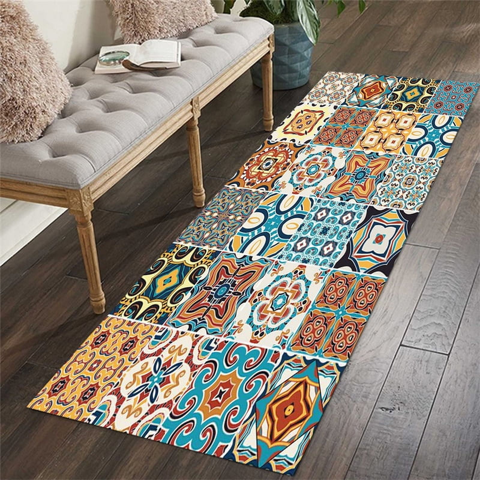 Kitchen PCV Mat Set for Floor Bath Room Decor Bathroom Long Rug Vinyl ...