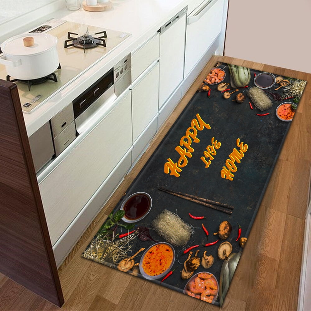 Kitchen PCV Mat Spices Home Entrance Doormat Living Room Bedroom ...
