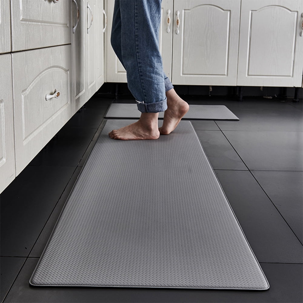 Kitchen PCV Mat Thickened PVC Leather Long Strip Foot Mat Balcony ...