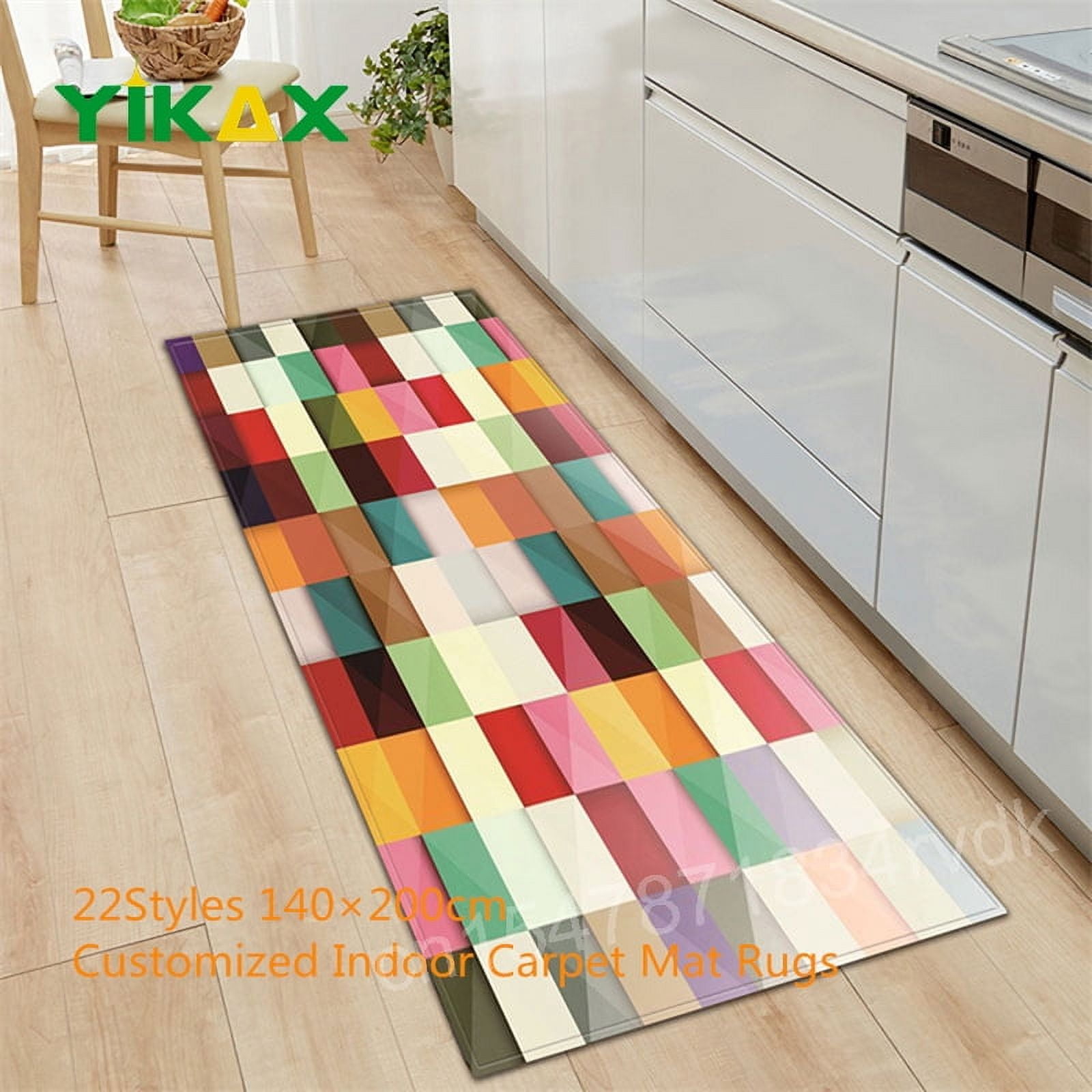 Kitchen PCV Mat Wood Pattern For Floor Bedroom Living Room Carpet ...