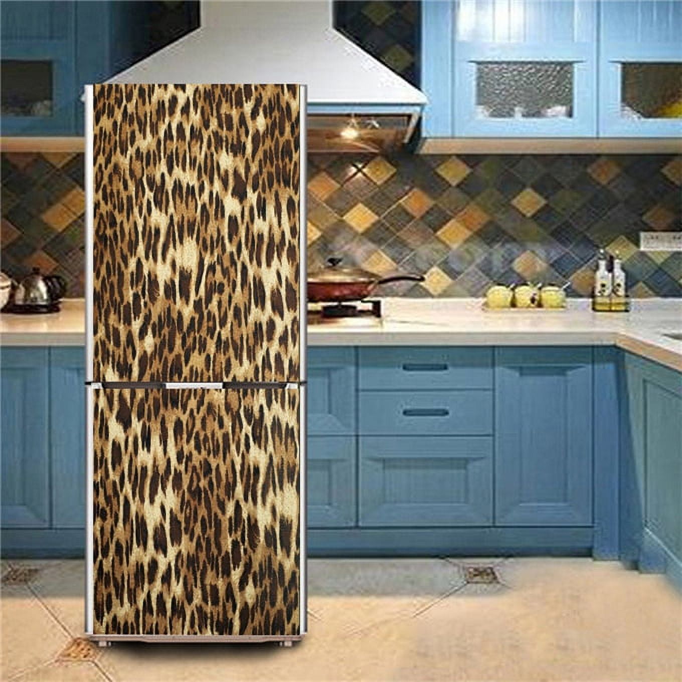 Kitchen PVC Fridge Sticker Self Adhesive Removable Door Decal Home ...