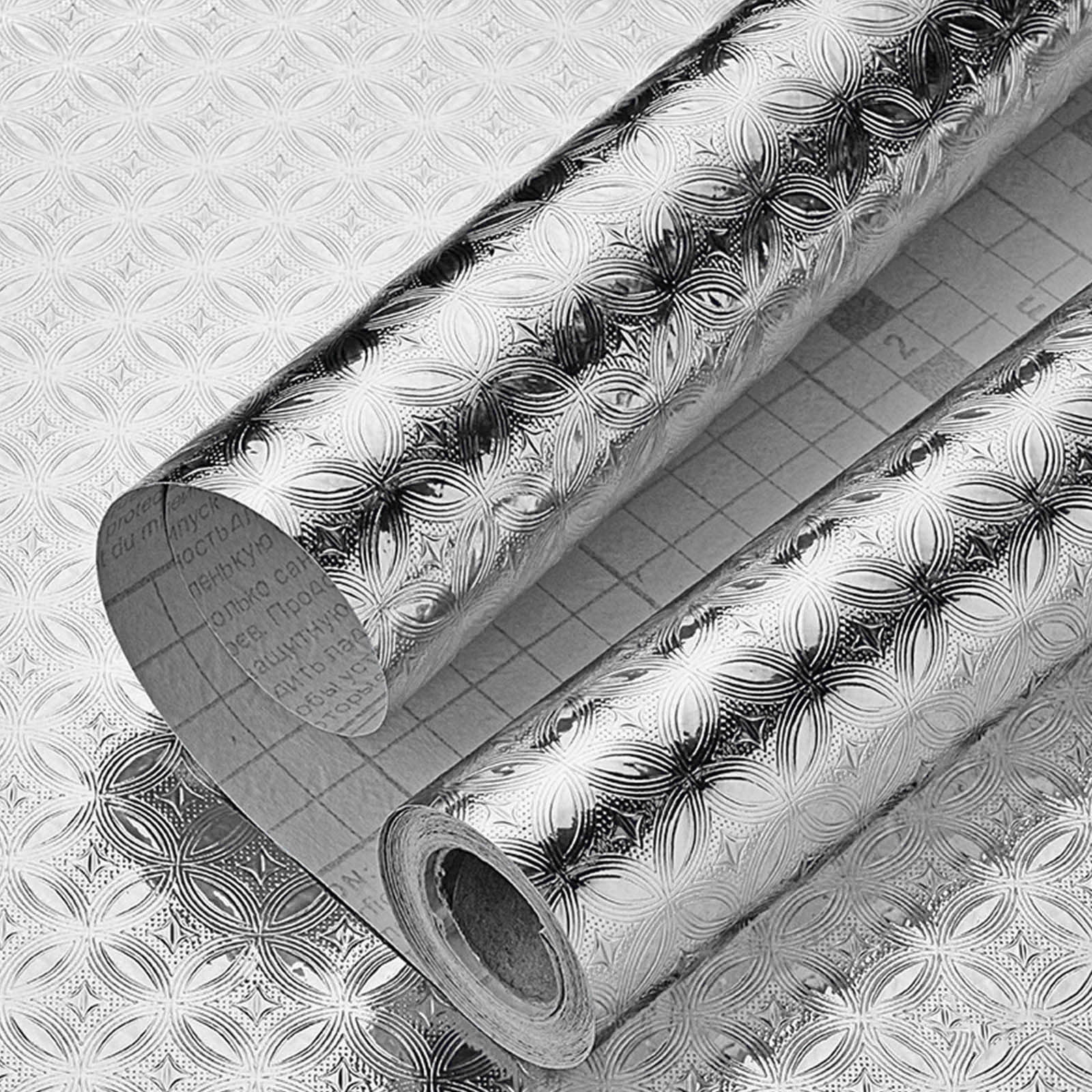 Kitchen PVC Self-Adhesive Wallpaper, 24x118 Inch Oil-Proof Foil Wall ...